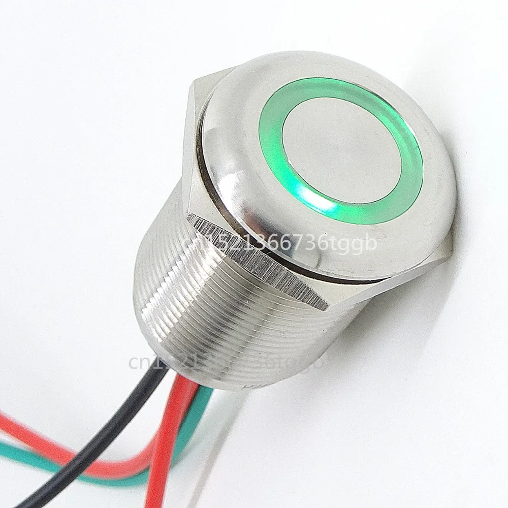 22mm round 6v 12V 24v touch sensor switch embedded installation switch ...