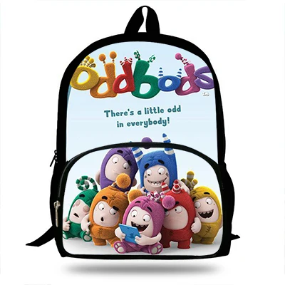 16 inch Cute Cartoon Oddbods Backpack For Teenager Boys Girls Bag Women ...