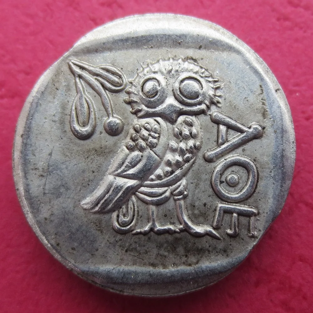 מטבעות מטבע שאינם - G(02)Ancient Athens Greek Silver Drachm - Atena ...