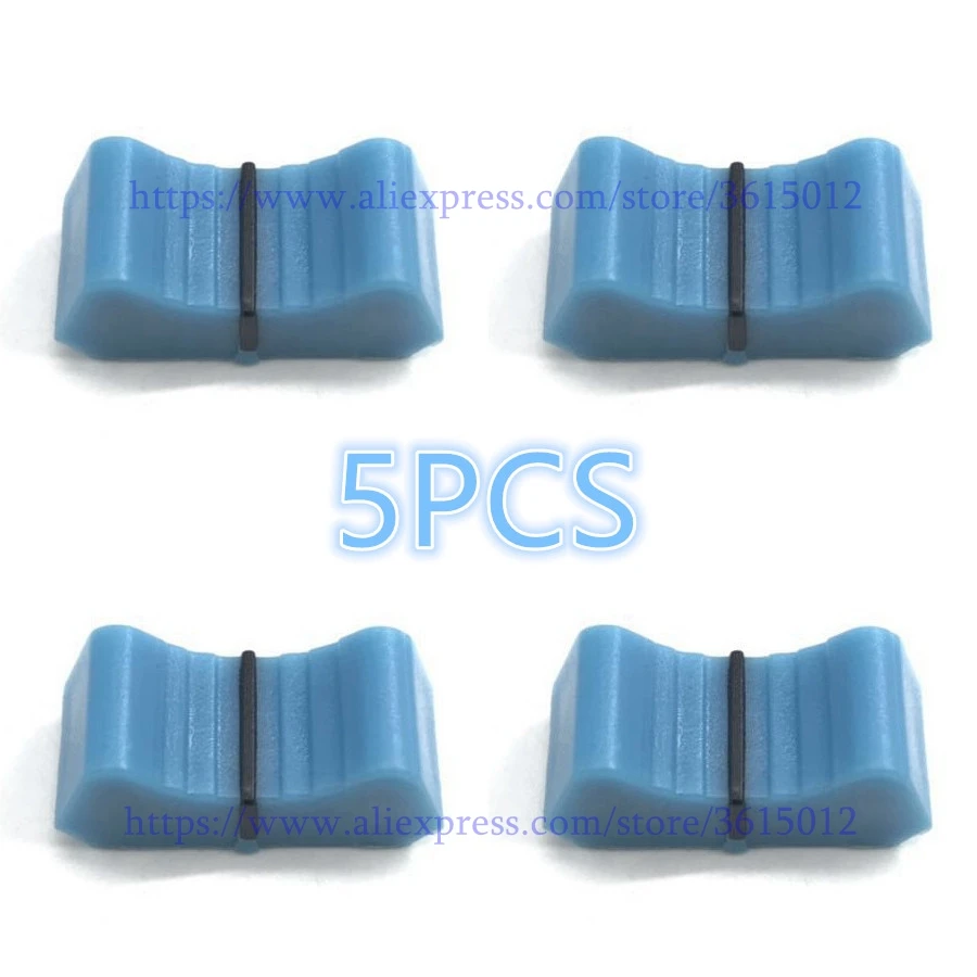 5pcs/lot Mixer fader knob blue color Slider Fader Knobs replace FOR ...