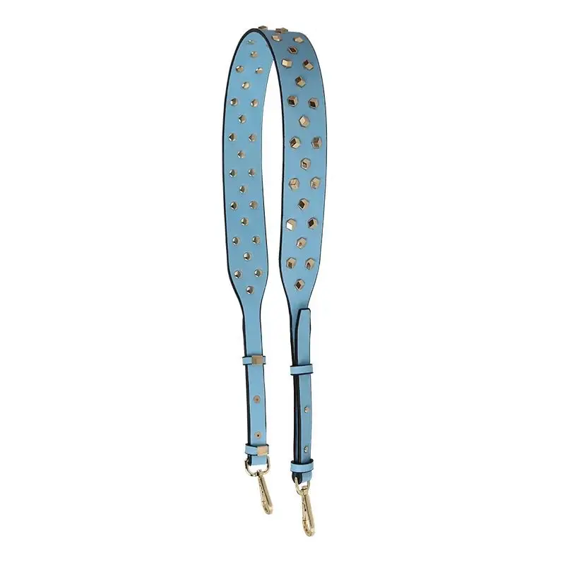 Wide shoulder strap three-dimensional rivet bag diagonal shoulder strap ...