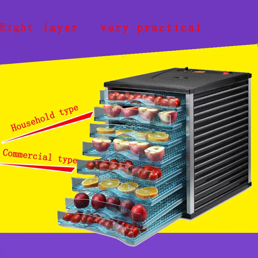 1pcs 8 layer fruit dry machine dehydration machine large capacity food ...