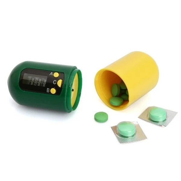 EnjoyShop Capsule Countdown Timer With Alarm 24H Pill Timer Medicine ...