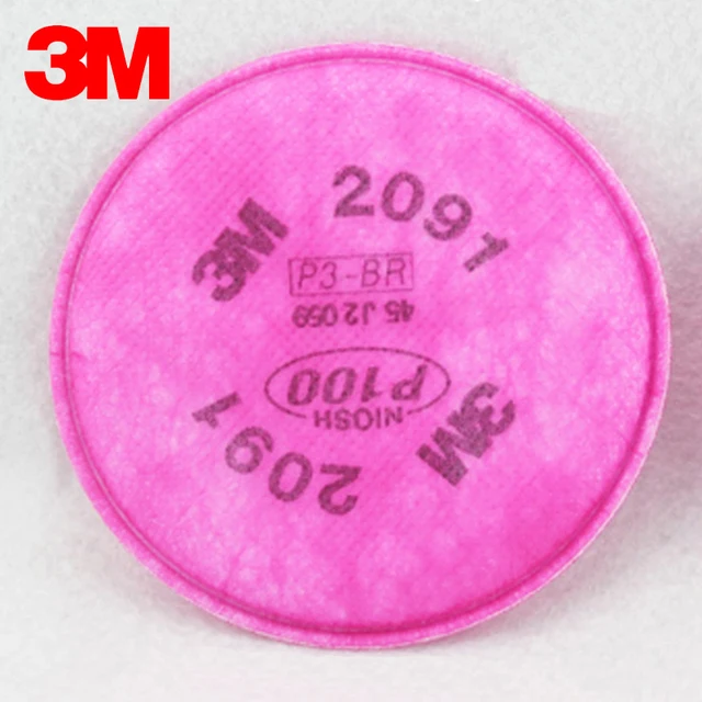 3M 2091 Original Particulate Filter P100 Respiratory Protection 99.97% ...