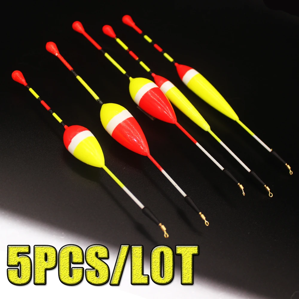 5pcs/lot Ice Fishing Float Foam drift Size 1g 2g 3g Bobber Set Buoy ...