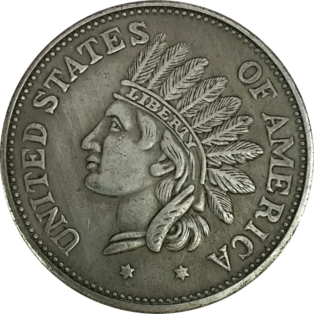 Stati Uniti D' America 1 Un Dollaro Indian Head Token 1851 In Ottone ...