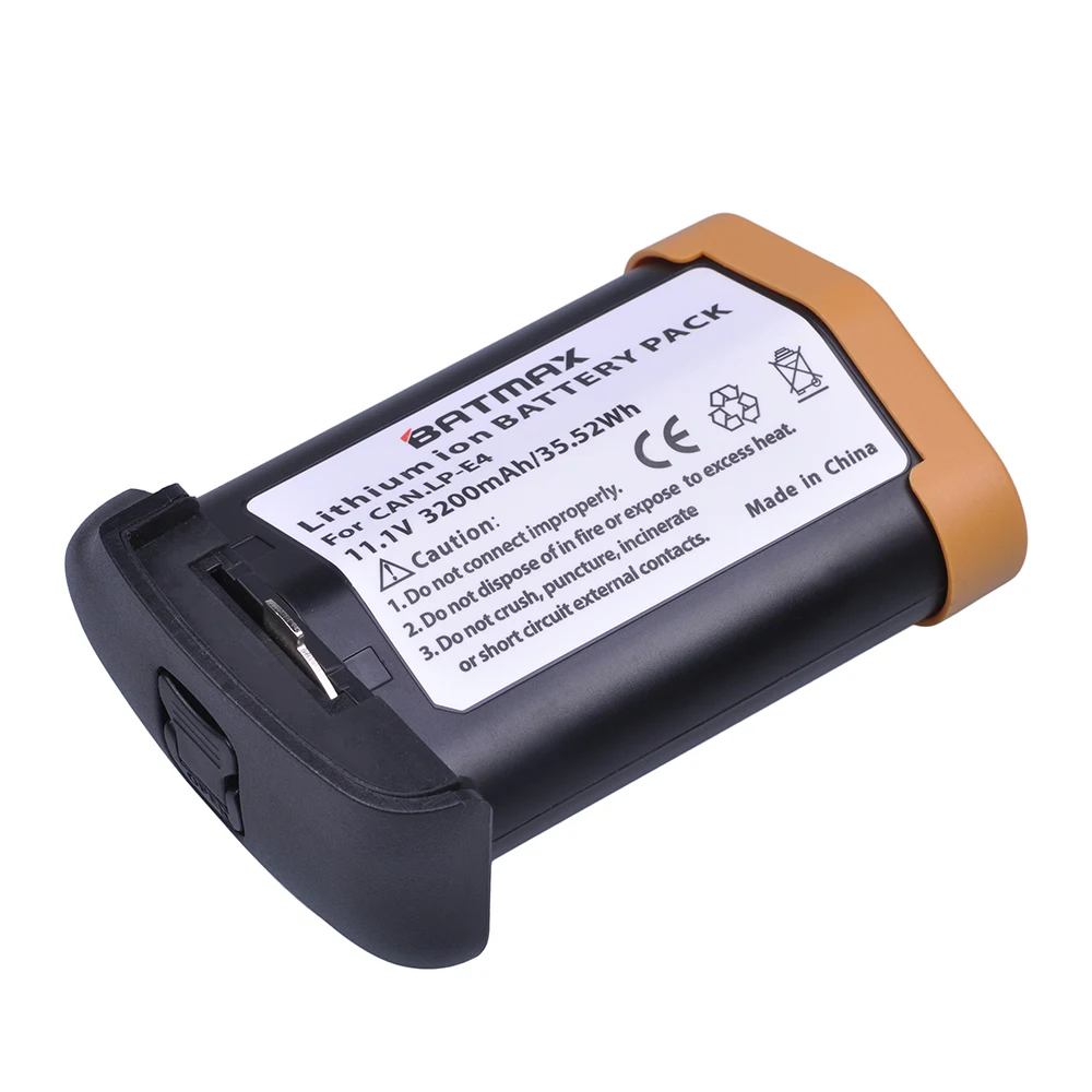 LP-E4N Replacement Battery Kastar LP-E4/LP-E4N Battery 4400mAh For ...