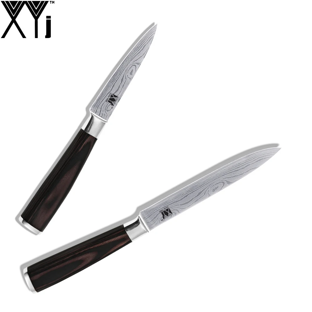 XYJ Brand Kitchen Knives Two Piece Set 3.5 inch Paring 5 inch Utility ... XYJ Brand Kitchen Knives Two Piece Set 3.5 inch Paring 5 inch Utility ...
