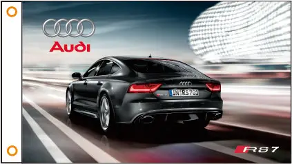 car flag custom flag car AUDI banner 3x5ft 100% Polyester 109-in Flags ...