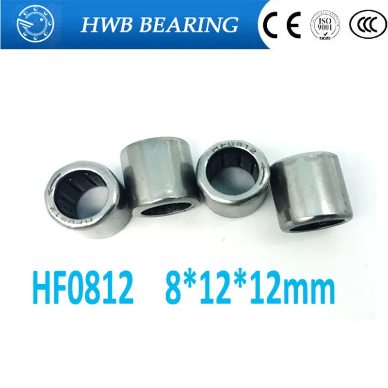 10pcs HF0812 8*12*12mm drawn cup needle roller bearing one way clutch ...