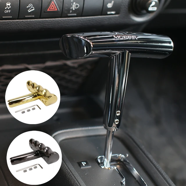 KOLEROADER Chrome T Handle Shift Knob Gear Shifter Hardware Kit For ...