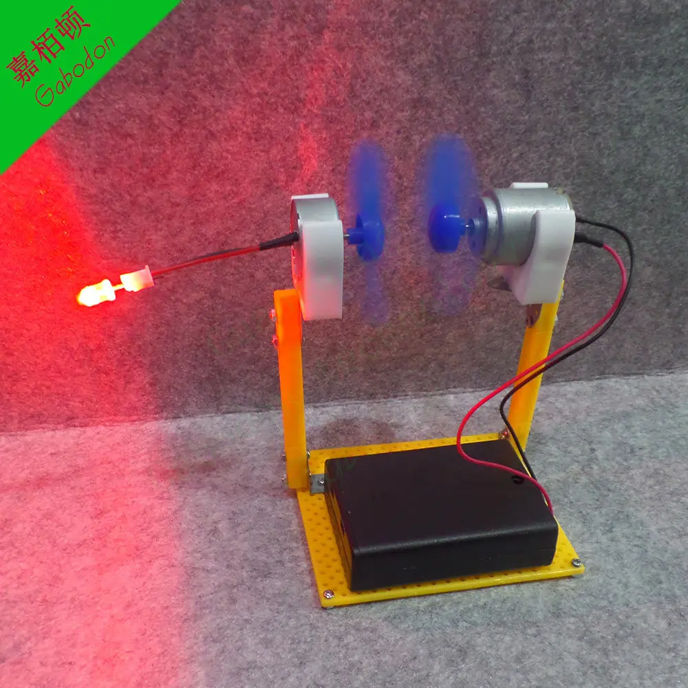 (4pcs) Miniature Wind Power Demonstration Model / Mini Wind Generators ...