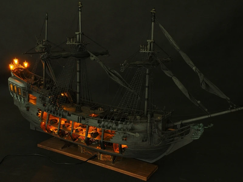 Collection Level Ship Model Kit All-scenario Version Black Pearl Ship ...