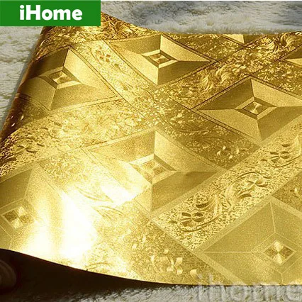 Top Quality Modern Luxury Gold Foil 3d Wallpaper Stripe Wall Paper ...