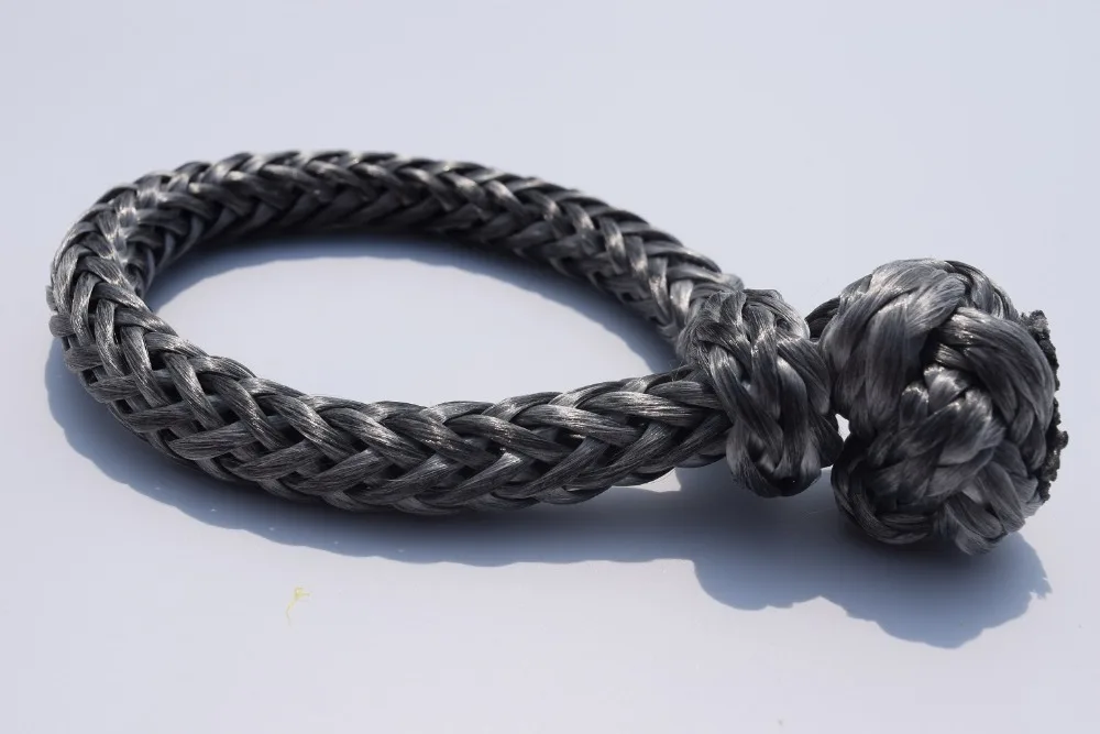 Free Shipping Grey 6mm*80mm Synthetic Rope Shackle,Soft Shackles for ...