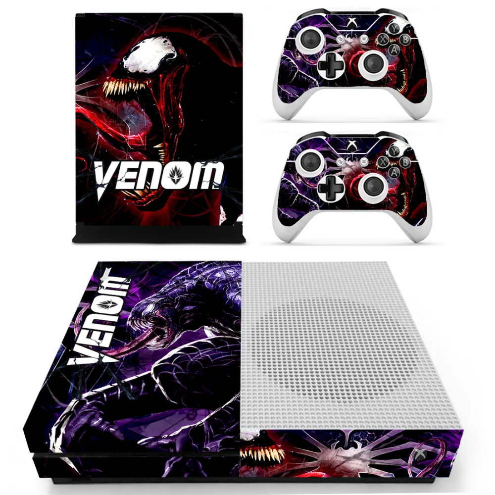 Venom and Spiderman Skin Sticker for Xbox One S - ConsoleSkins.co