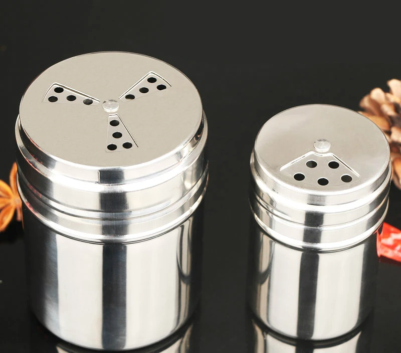 Household Barbecue Stainless Steel Spice Jar Porous Spiral Condiment ...