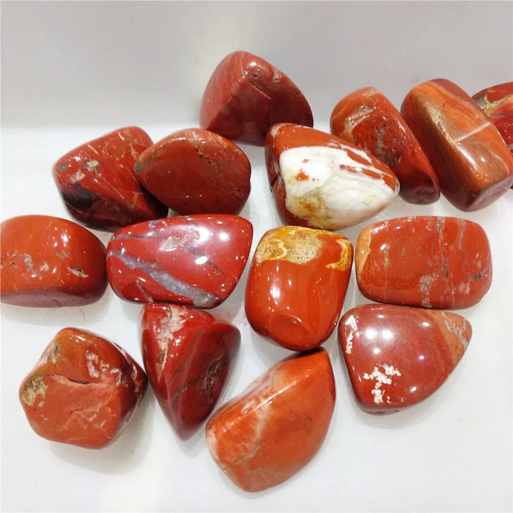 Piedra de cristal de cuarzo de jaspe rojo, reiki, piedra natural ...