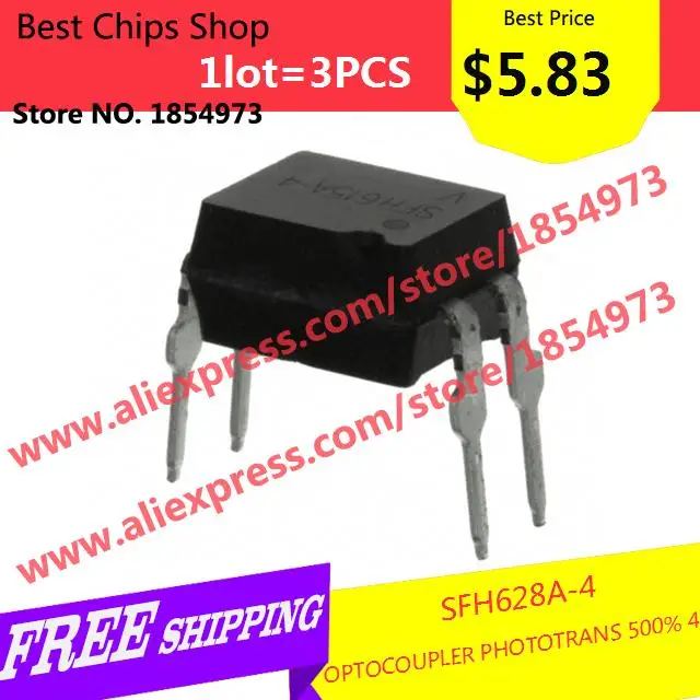 送料無料3 ピース = $5.83電圧レギュレータ SFH628A 4 フォトカプラ phototrans 500% 4DIP 628 ...