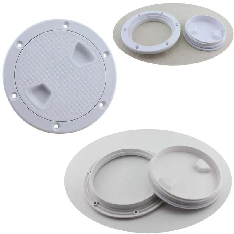 Fong 4''marine Screw Out Deck Plate Inspection Hatch Plastic Access ...