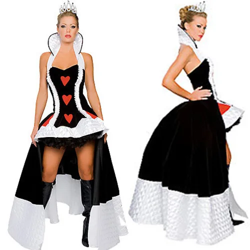 Plus Size S Xxl Adult Fairy Tale Alice In Wonderland Sexy Red Queen Of