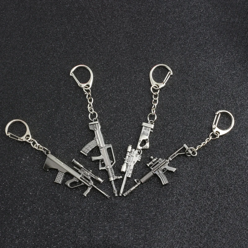 2020 10 Style Guns Weapon Keychain Retro Mini Rifle Revolver Tank Gun ...