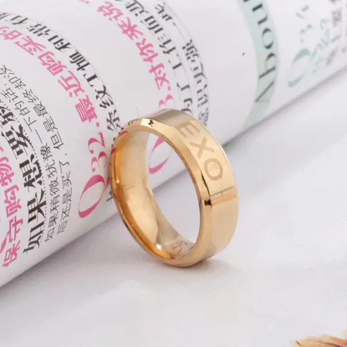 Fashion Trendy Idol Celebrity Inspired Exo Jewelry Star Gold Tone ...