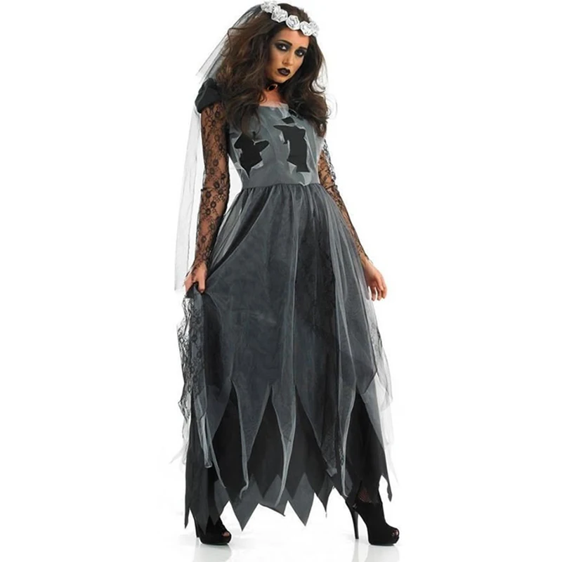 2016 Autumn Halloween Dress Woman Sexy Zombie Costume Halloween Costume ...