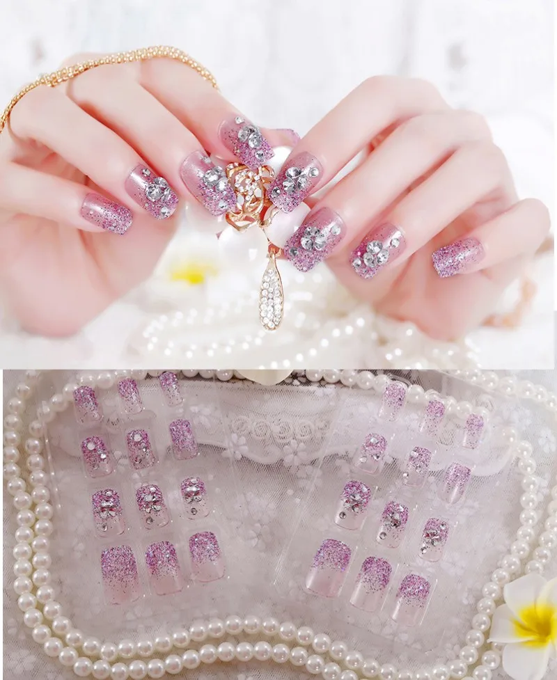 Elaborate False Nail Art Tips (Set Of 24) - Queerks™