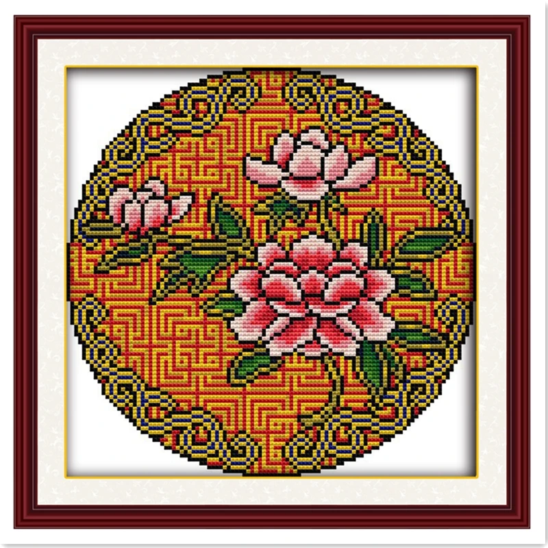 Fortune Comes With Blooming Flowers (10) Chinese Counted Cross Stitch ...