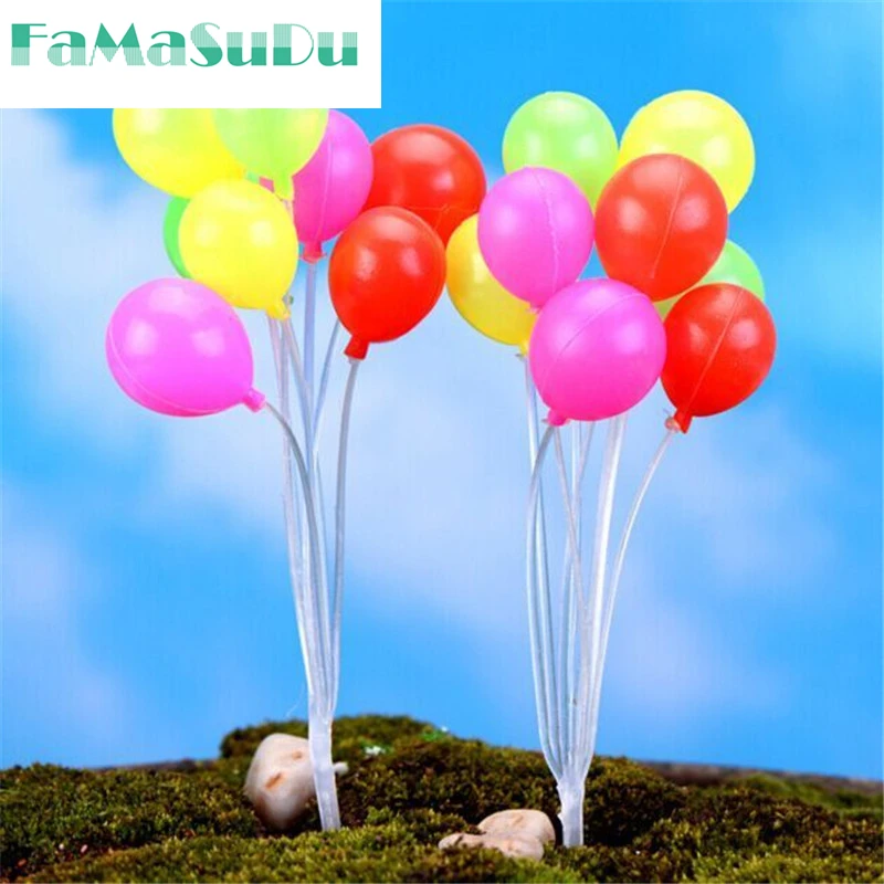 4 bunch /lot mini balloon 16*2cm plastic balloon with tube heart and ...