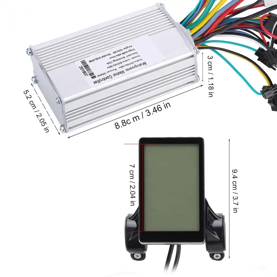 2021 24V/36V/48V 250W/350W E Bike Electric Bicycle Controller With ...