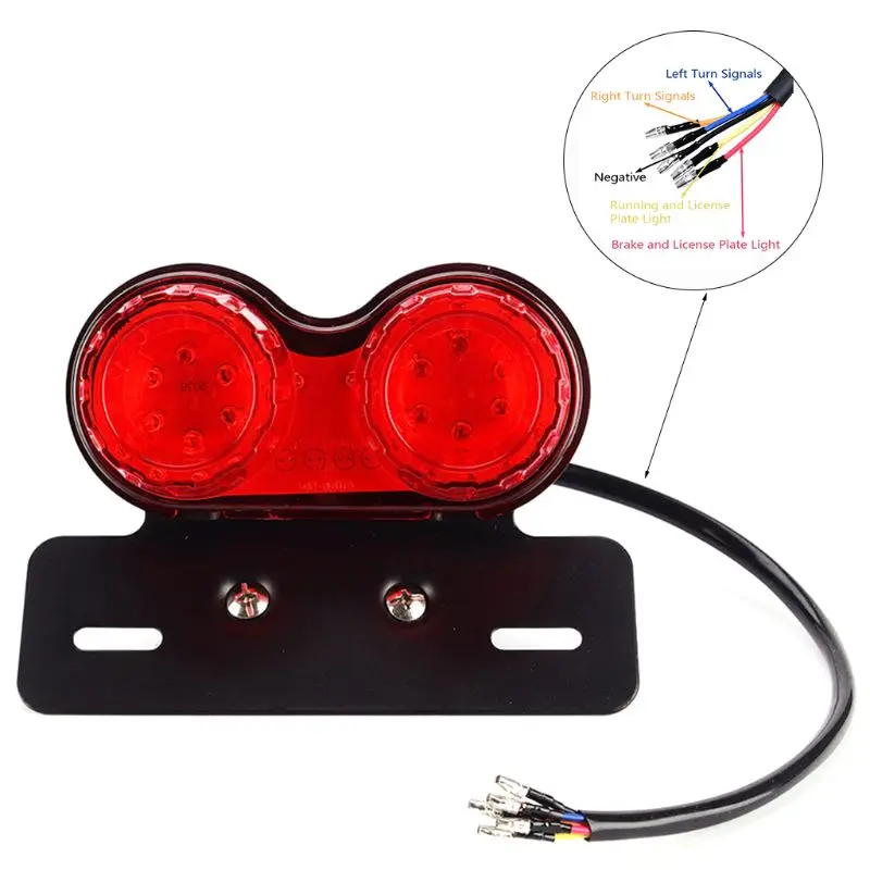 Universal Custom Round Motor Motorcycle Tail Light and Indicators Lamp ...