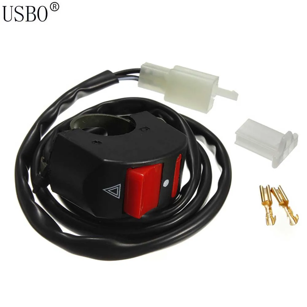 12V 10A universal motorcycle double flash switch cable wire length 70cm ...