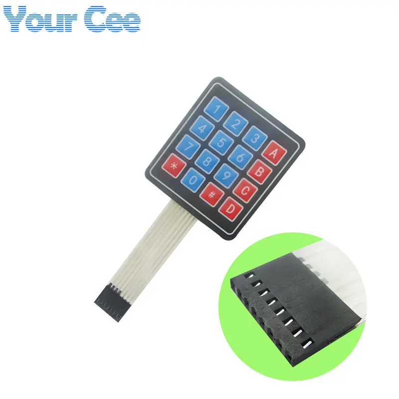 10 Pcs High Quality 4x4 Matrix Array 16 Key Membrane Switch Keypad Keyboard Control Panel