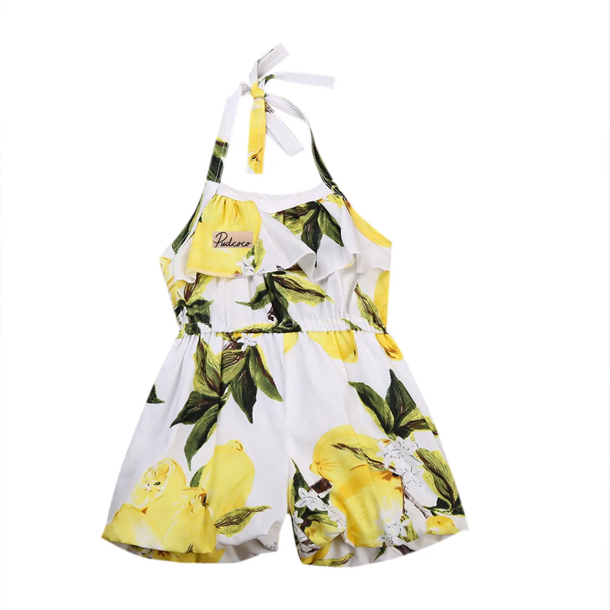 1 6Y White Cotton Belt Toddler Baby Kids Girls Summer O Neck Rompers ...