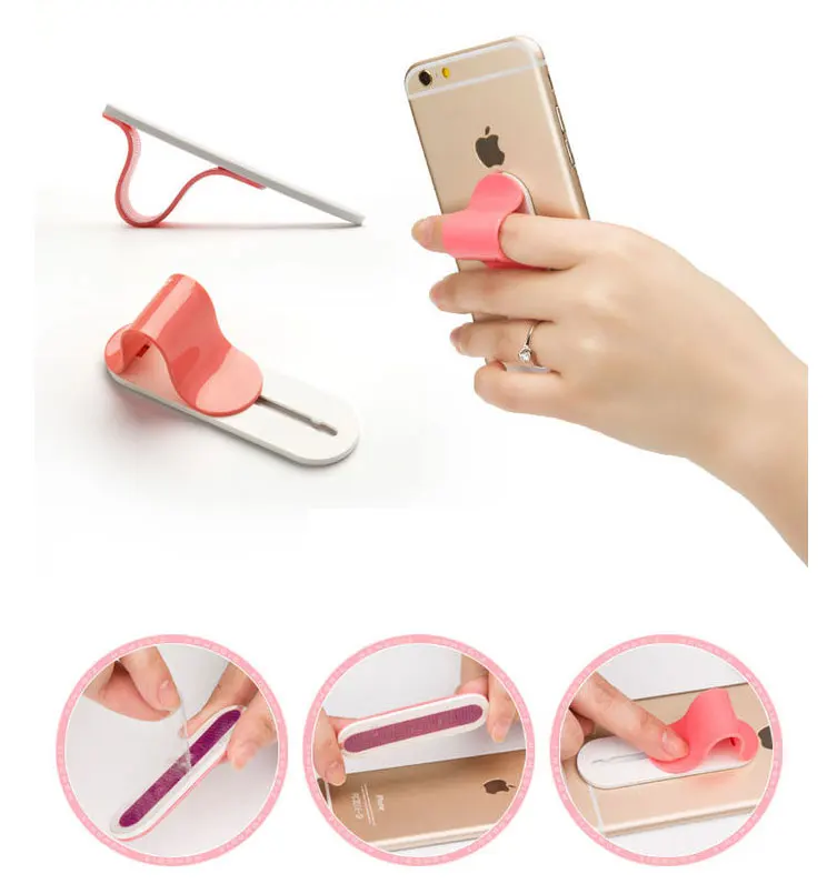 Mobile phone holder creative ring bracket multi functional back paste ...