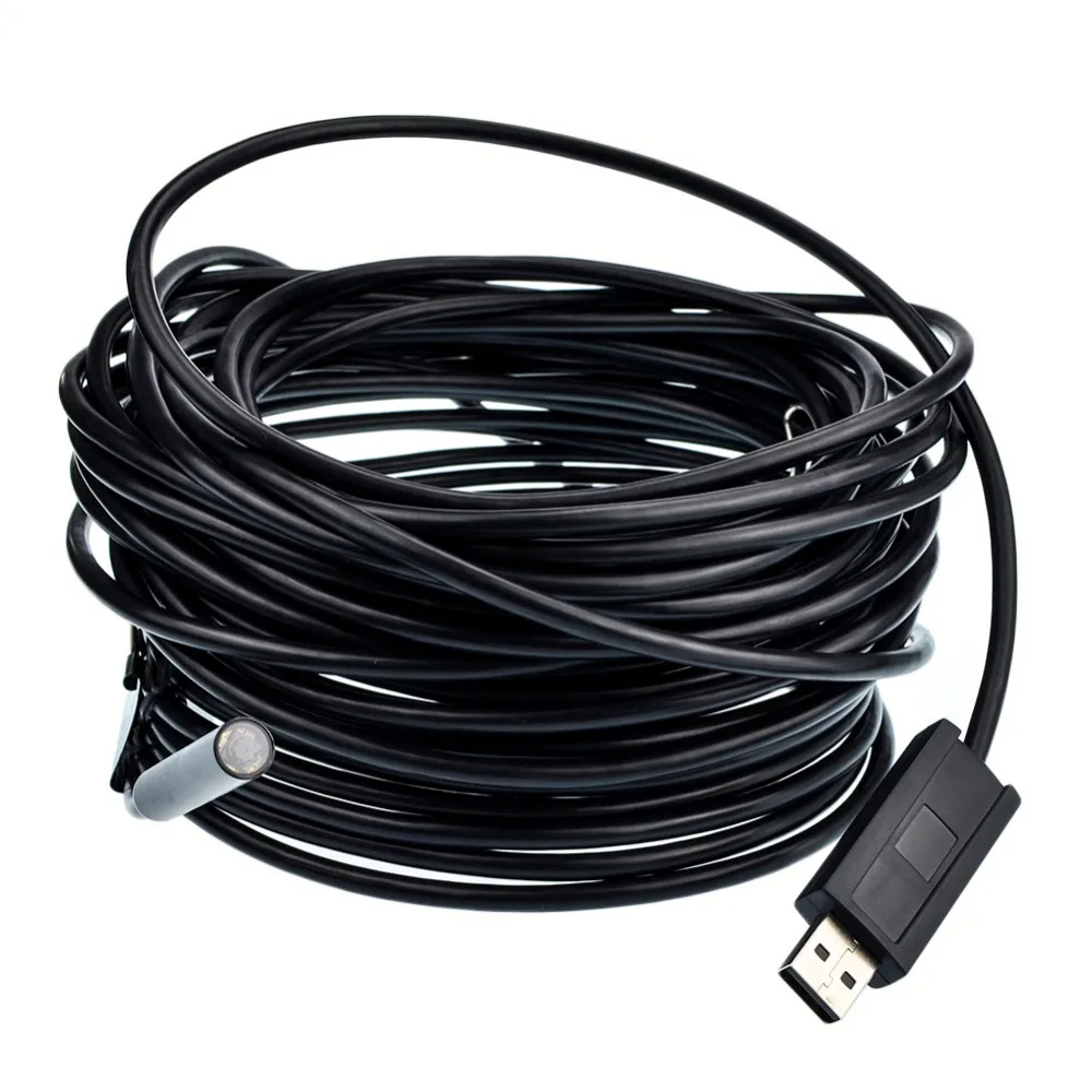 Купить 15 м кабель 10 мм мини цифровой usb эндоскопа инспекционной 480 ...