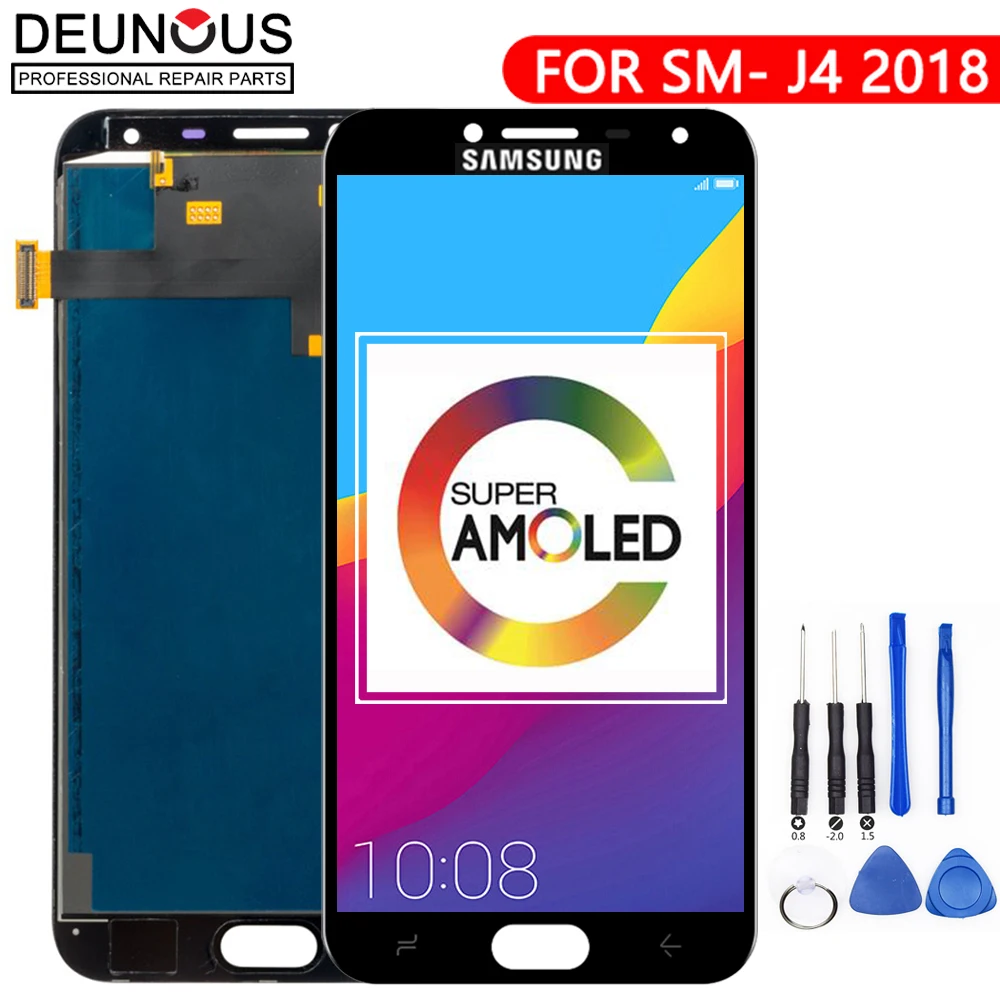 For J400 AMOLED LCD For Samsung Galaxy J4 J400 J400F J400G/DS SM J400F ...