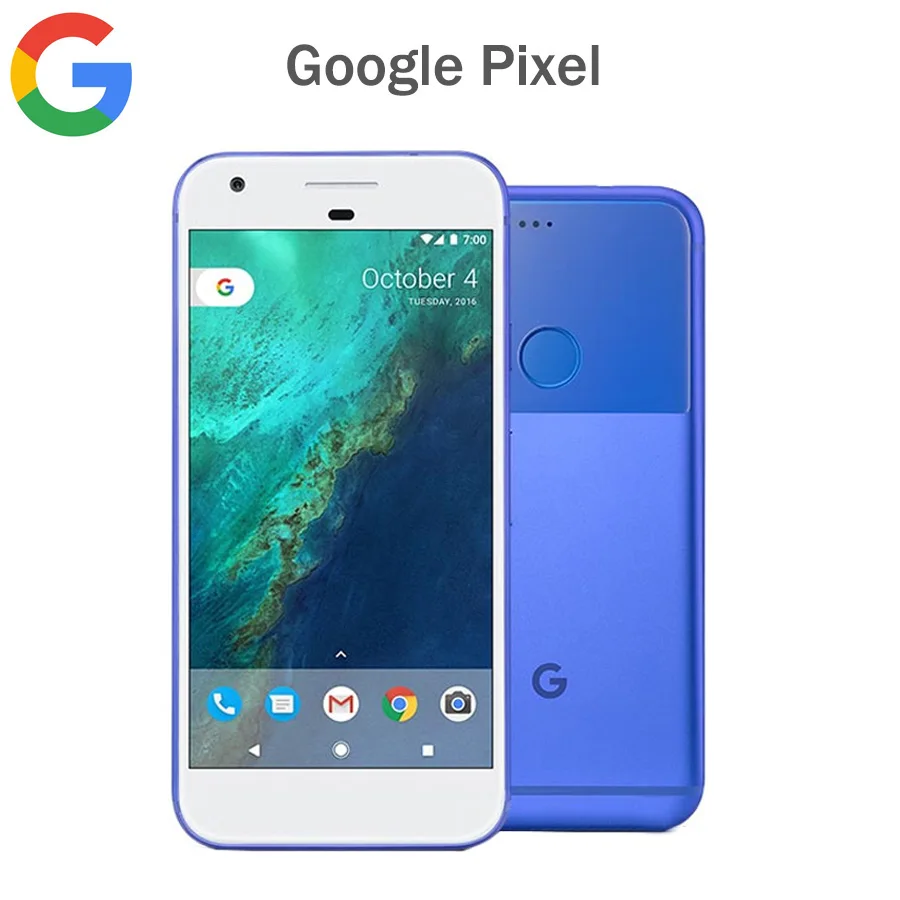 Европейская версия, Google Pixel, 4G, мобильный телефон, 5,0 дюймов, 4 ...