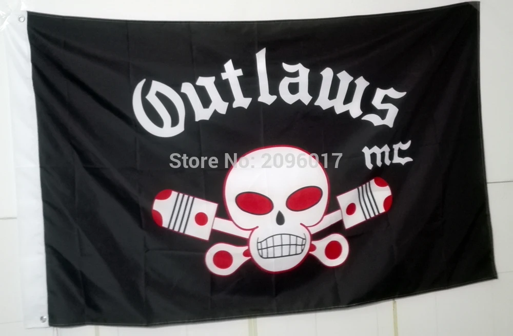 NEW Arrived motorcycle biker Outlaws MC Flag For Motorcycle Club Flag ...