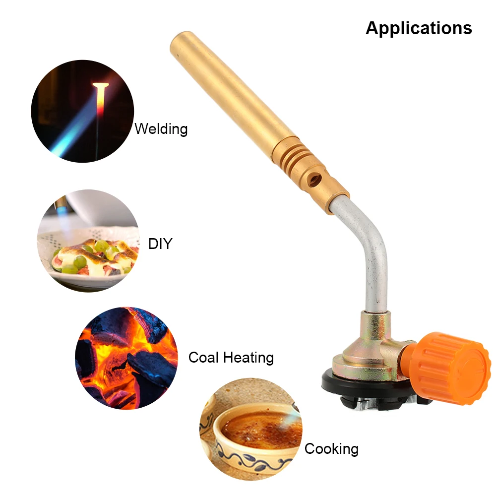 Flame Gas Torch Flamethrower Butane Burners Manual Piezoelectricity ...