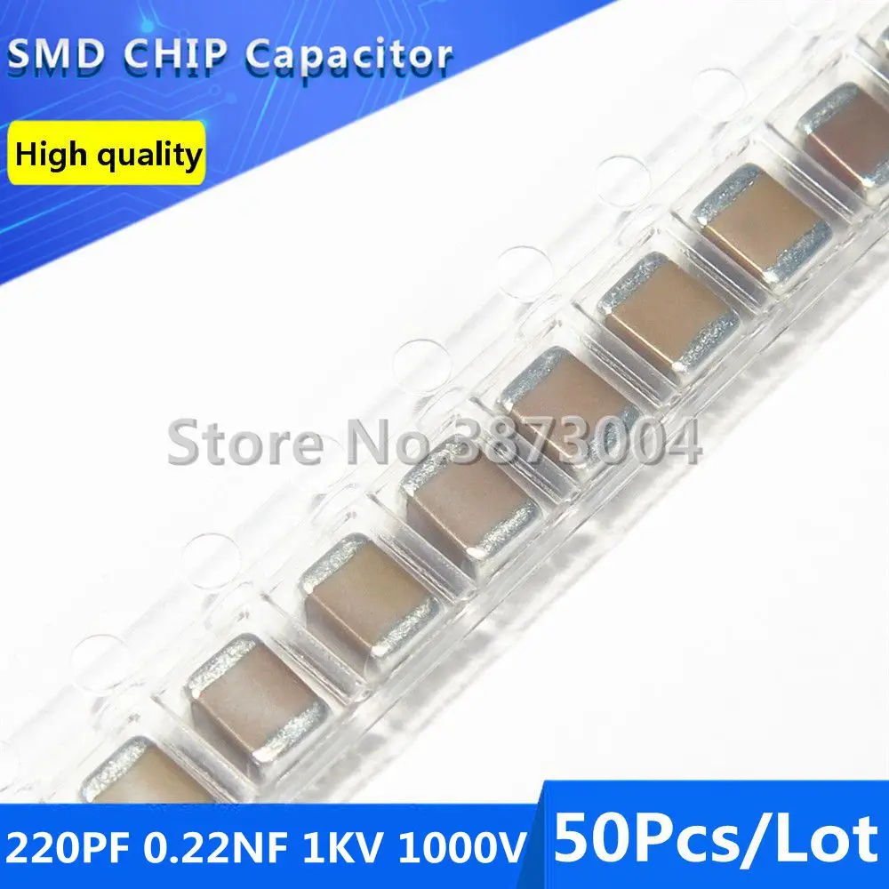 50pcs-1210-220PF-0-22NF-1KV-1000V-10-Thick-Film-Chip-Multilayer-Ceramic ...