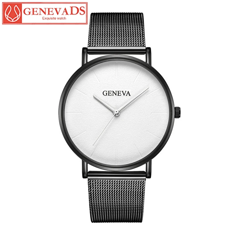 GENEVA-Brand-Men-s-Watch-Simple-Business-Stainless-Steel-Mesh-With ...