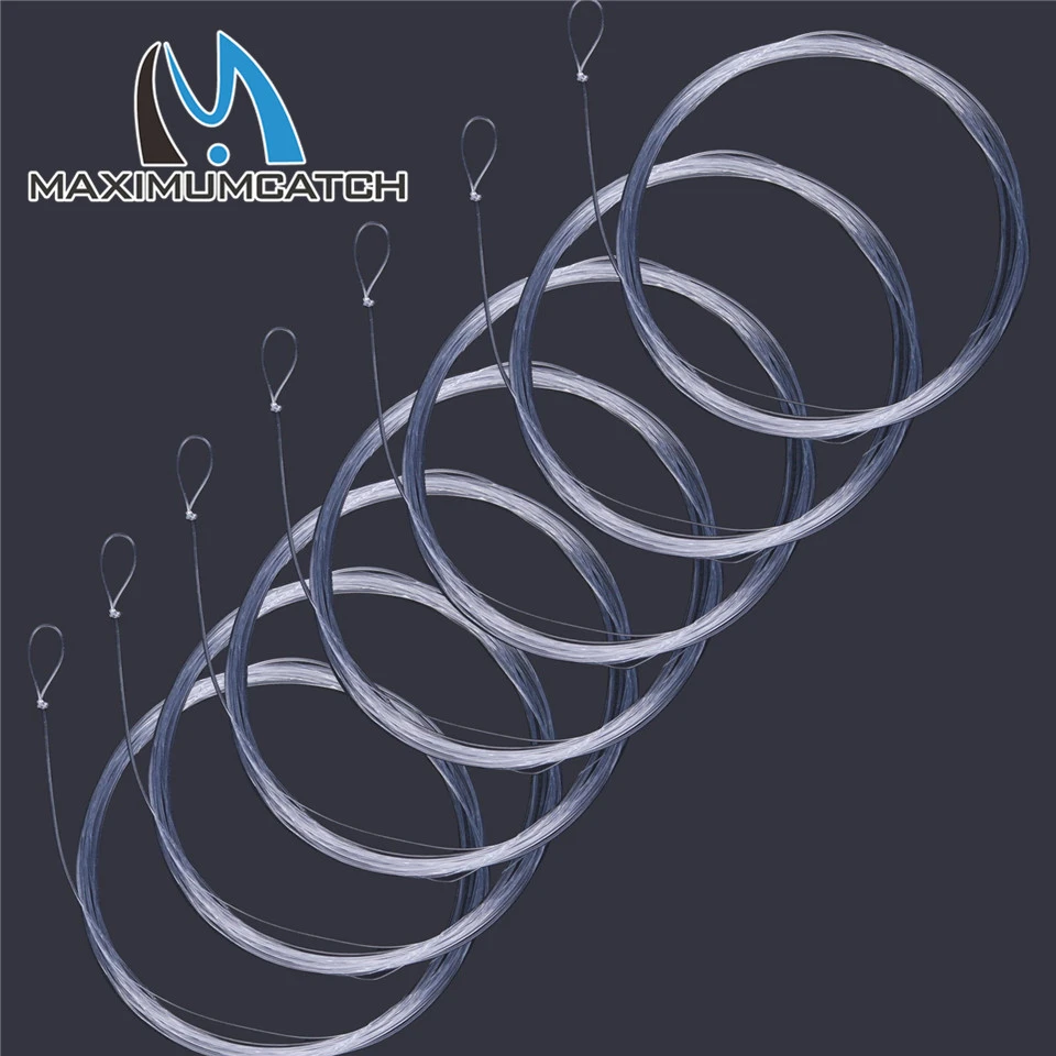Maximumcatch 6 Pcs 9ft Fly Fishing Leader 3/4/5/6x Clear Tapered Leader ...