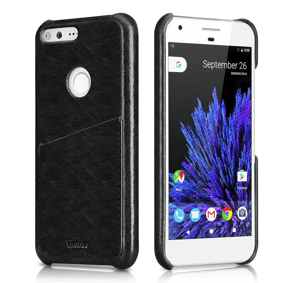 For Google Pixel Case, Benuo Vintage Genuine Leather Case Slim Phone ...