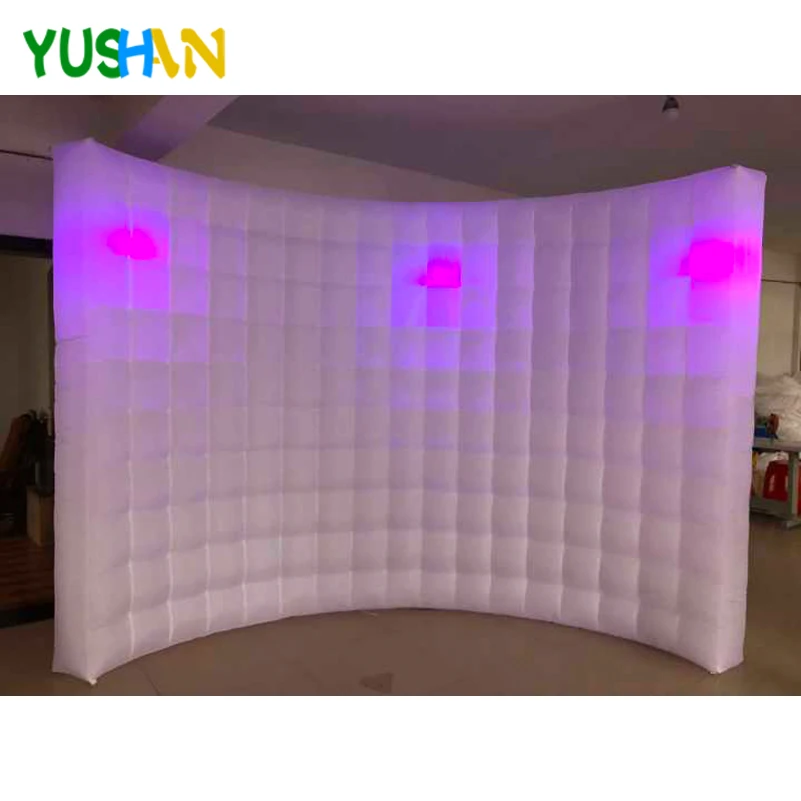 10/8ft LED Inflatable Photo booth Wall Backdrop 3pcs LED Bulbs lights ...