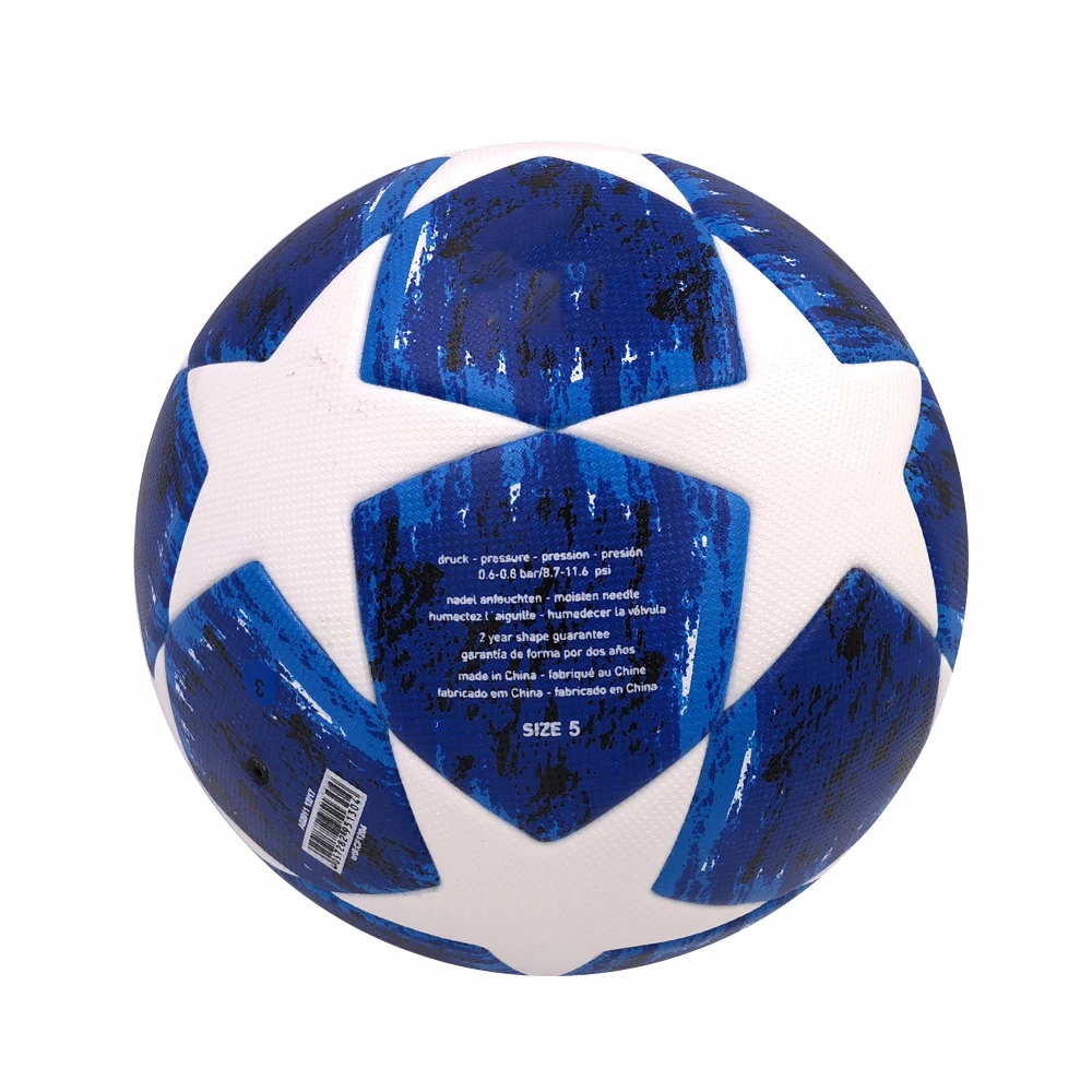 2019 PU Soccer Ball Official Size 5 Football Goal-League Outdoor ...