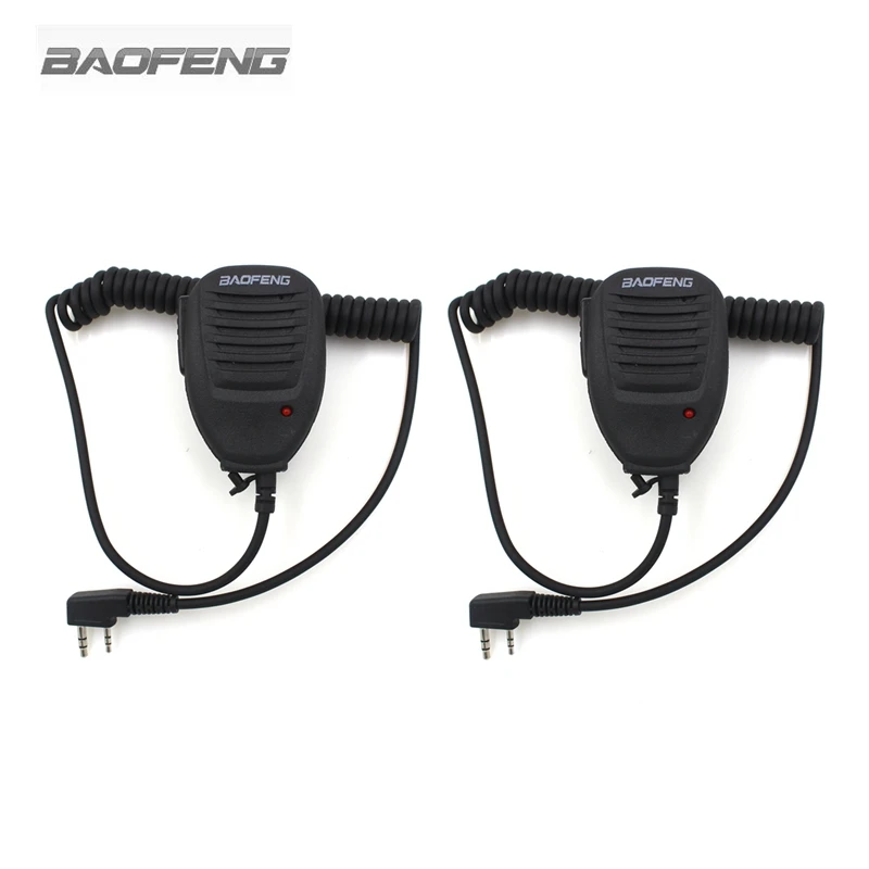 2-pcs Baofeng Microphone Speaker Mic For Two Way Radio Kenwood Baofeng ...