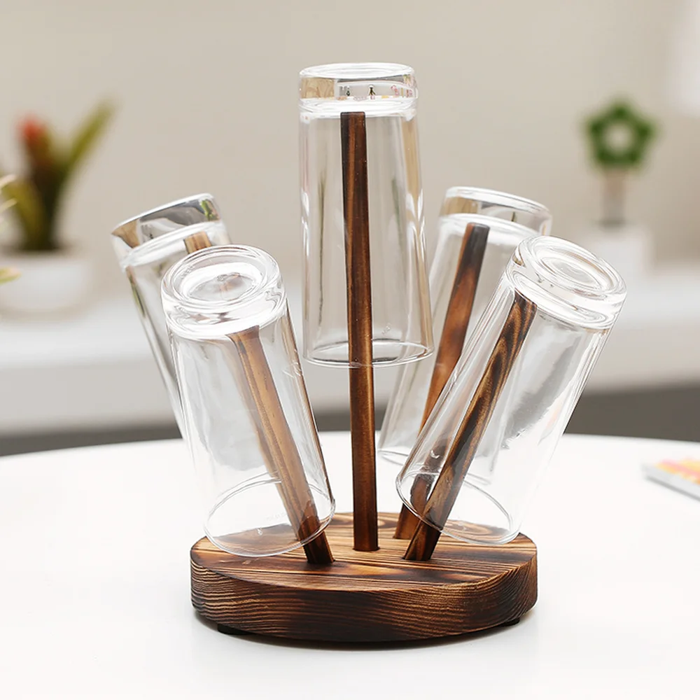 Solid Wood Cup Stand Fashion Pine Wood Kitchen Shelf Leachate Cup Stand solid-wood-cup-stand-fashion-pine-wood-kitchen-shelf-leachate-cup-stand
